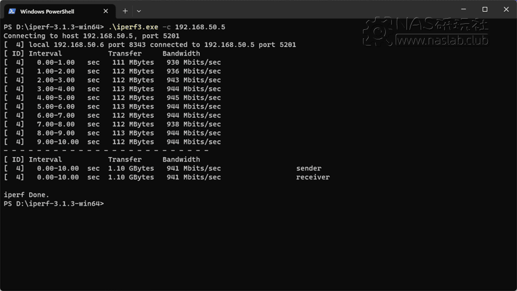使用iperf3检测网卡性能及速度「多平台版」